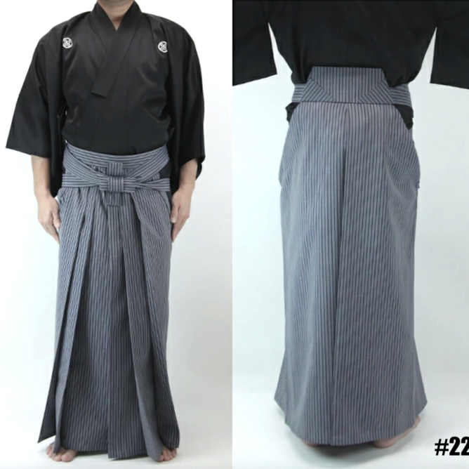 Luxe Hakama Iaido Rayé Shima EMBU Tozando HandMade In Japan