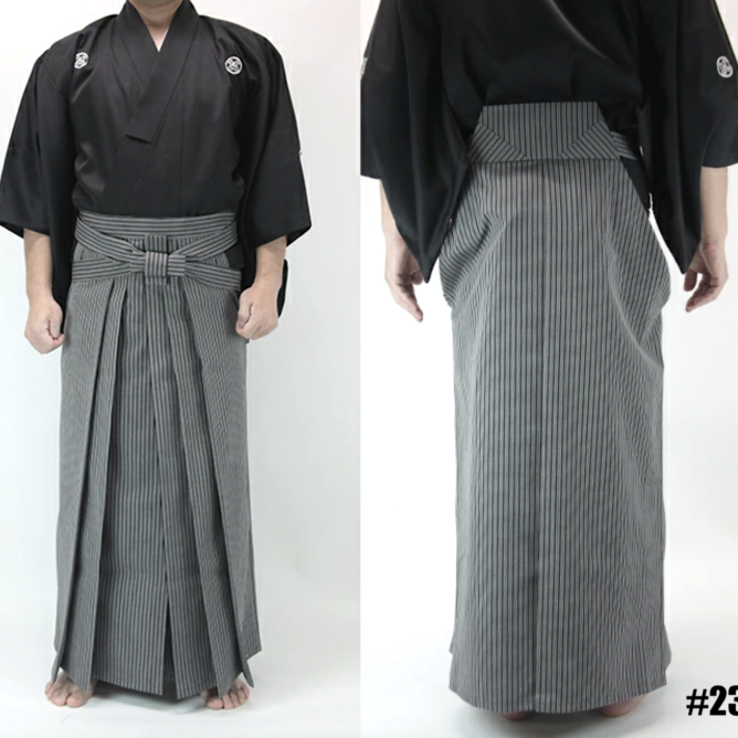 Luxe Hakama Iaido Rayé Shima EMBU Tozando HandMade In Japan